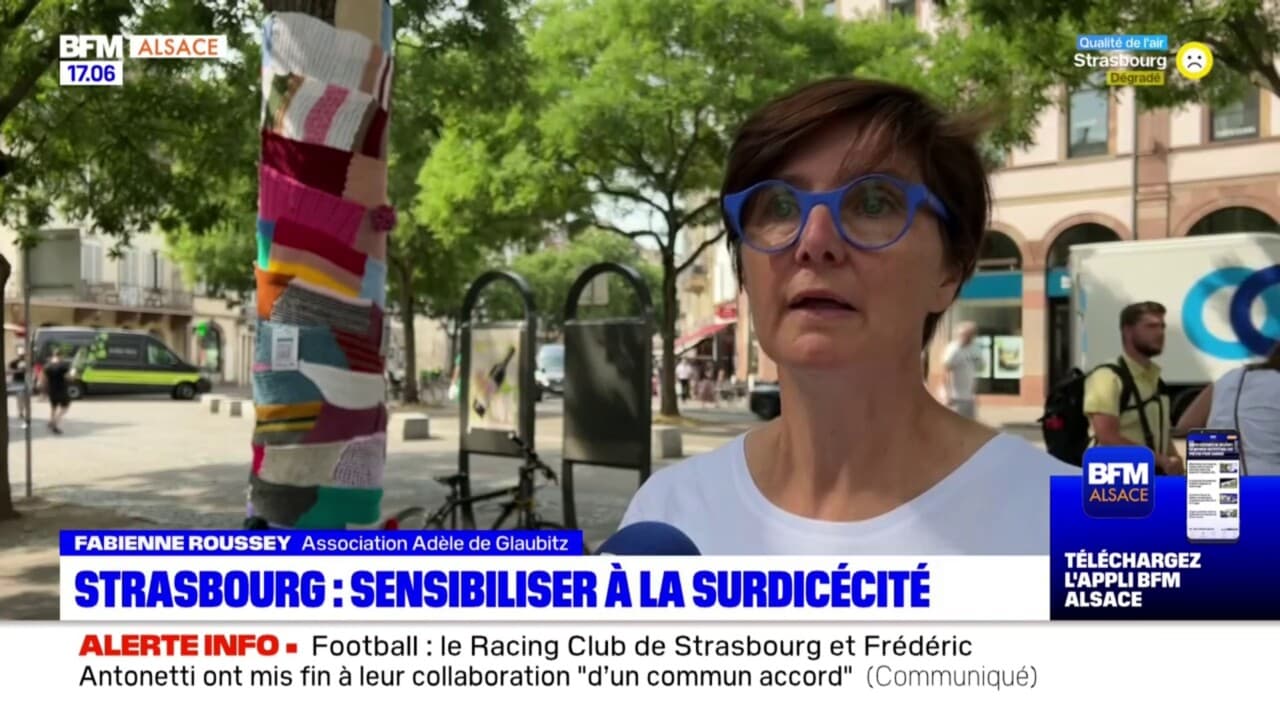 Strasbourg Opération De Sensibilisation à La Surdicécité