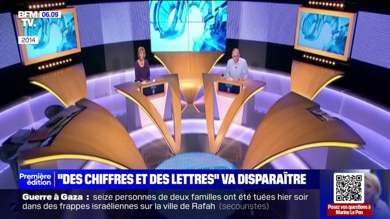 "Des chiffres et des lettres", c'est fini ! Le jeu télévisé diffusé ...