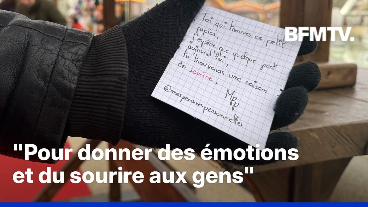 ROBIN DE BFM - Thomas, SDF, redonne le sourire avec des mots distribués ...