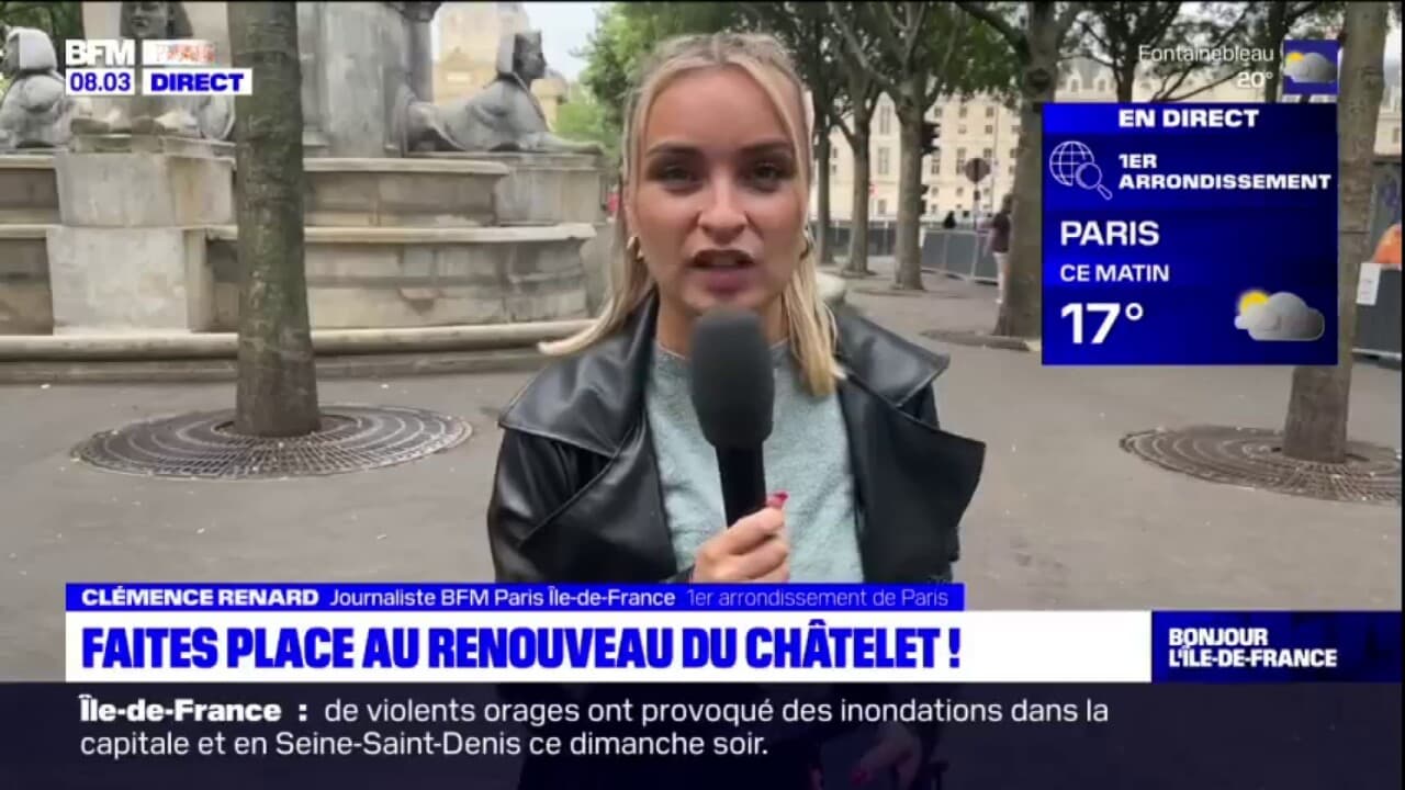 Paris: la maire a dévoilé sa volonté de réaménager la place du Châtelet