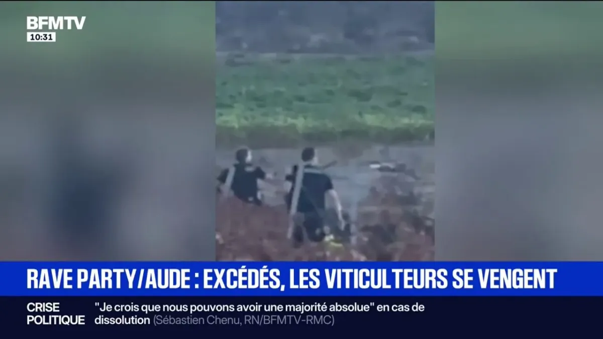 Rave party dans l'Aude: les images des violences qui ont éclaté entre ...