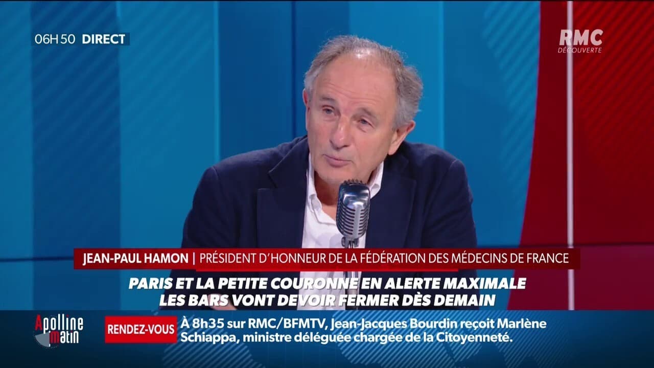 Le médecin généraliste Jean-Paul Hamon est l'invité de RMC.