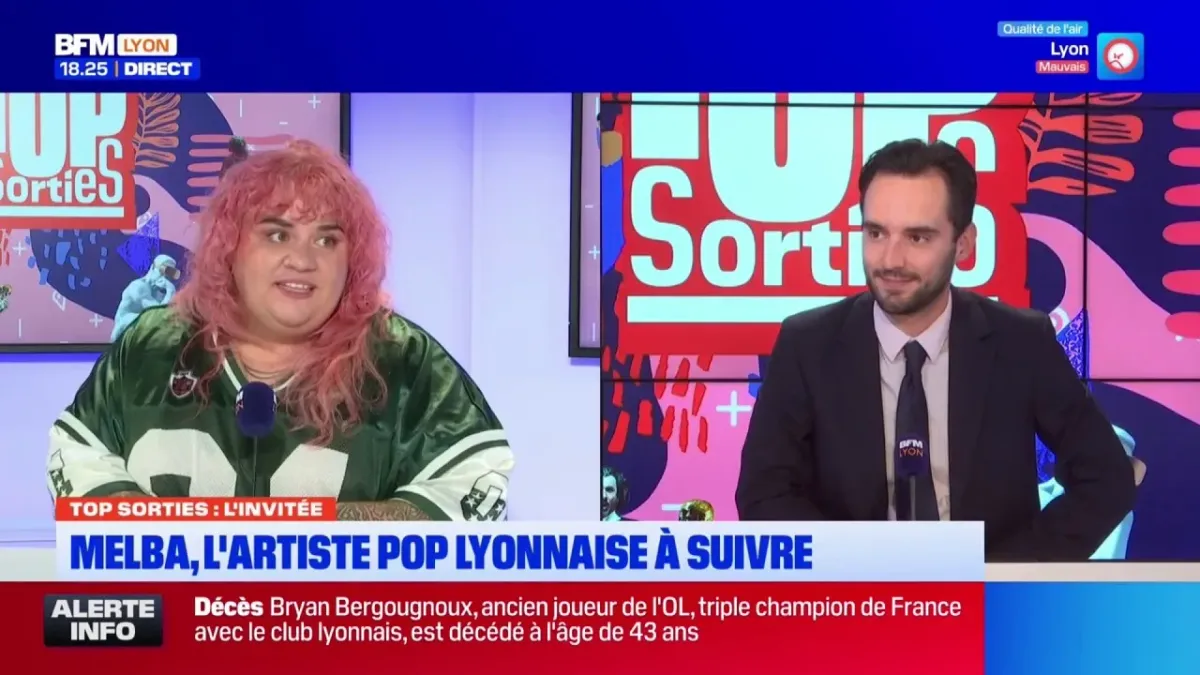 Melba, l'artiste pop lyonnaise est l'invitée de BFM Lyon