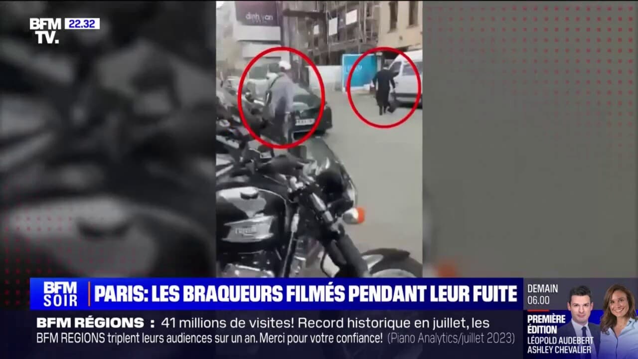 Braquage d'une bijouterie à Paris: les braqueurs filmés par une ...