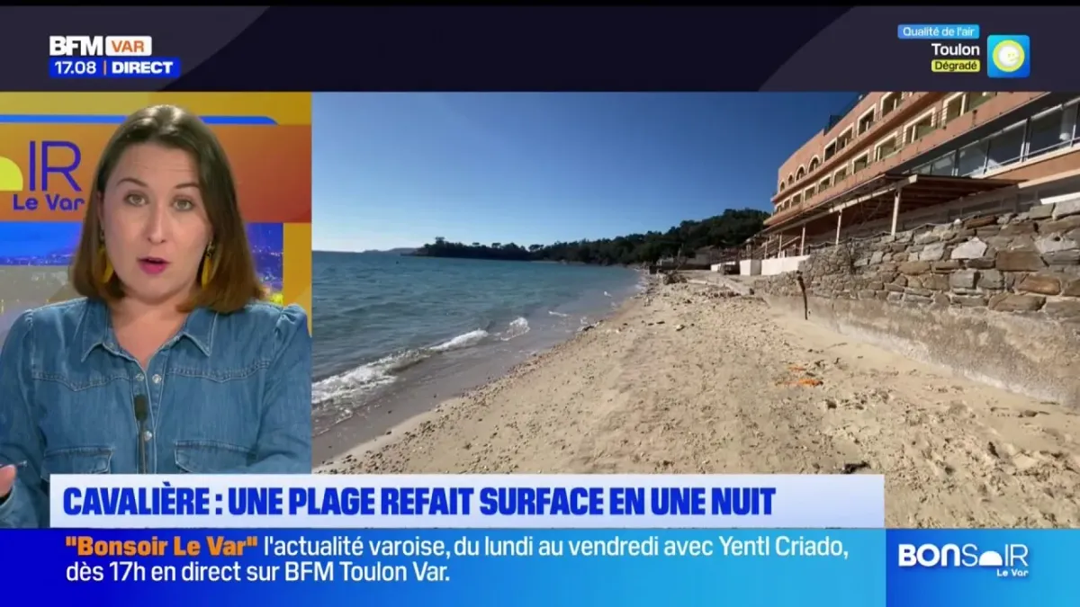 Cavalière: la plage refait surface en une nuit