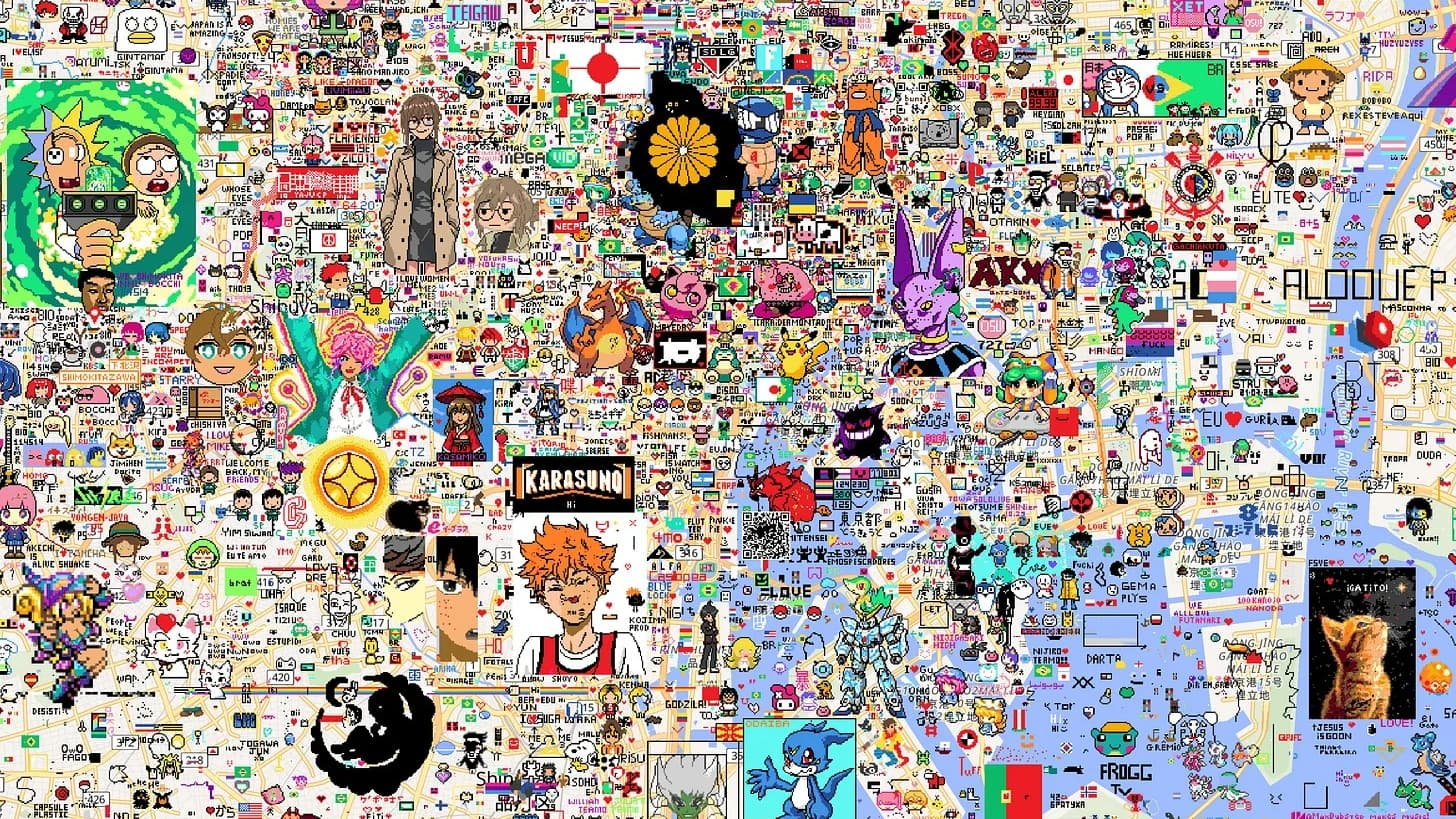 "Pixel War" mondiale: 3 milliards de requêtes en 24h sur Wplace et une ...