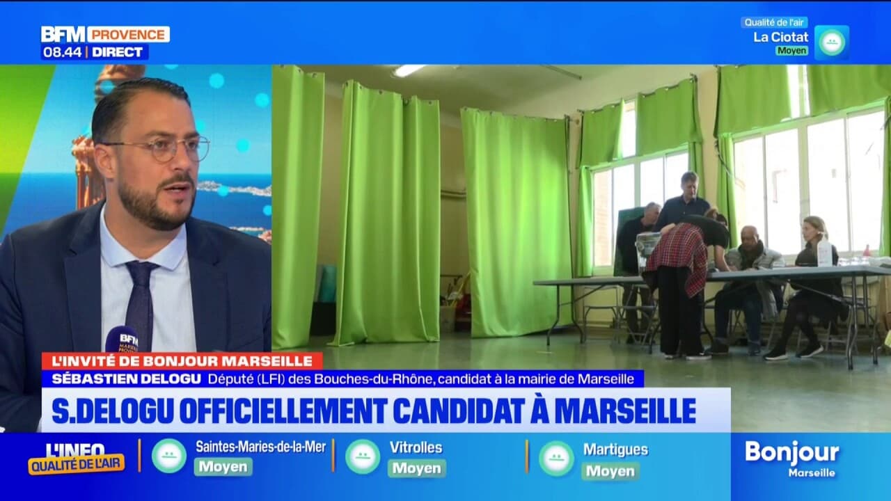Sébastien Delogu, invité de BFM Marseille Provence.
