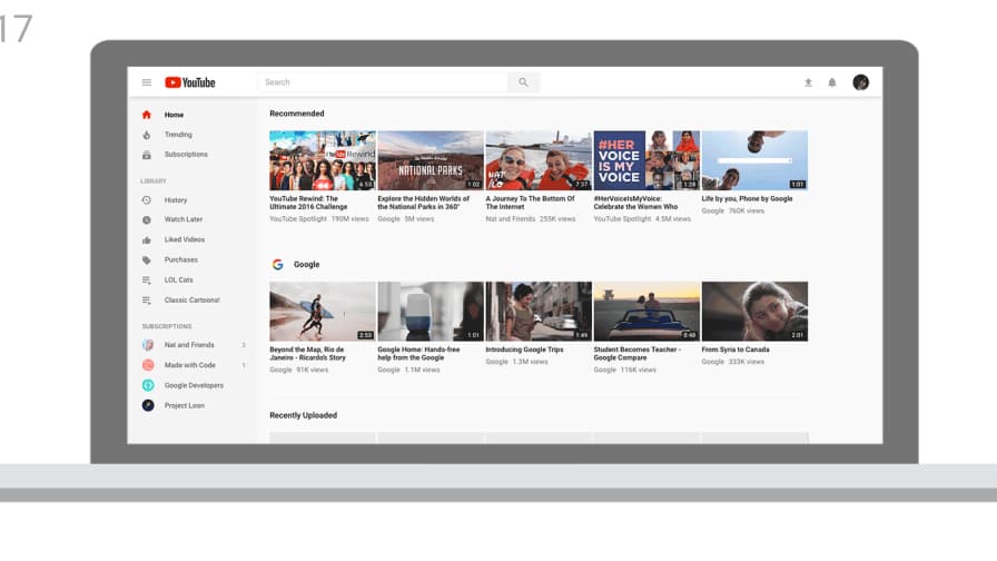 YouTube modernise son site pour mieux séduire les internautes