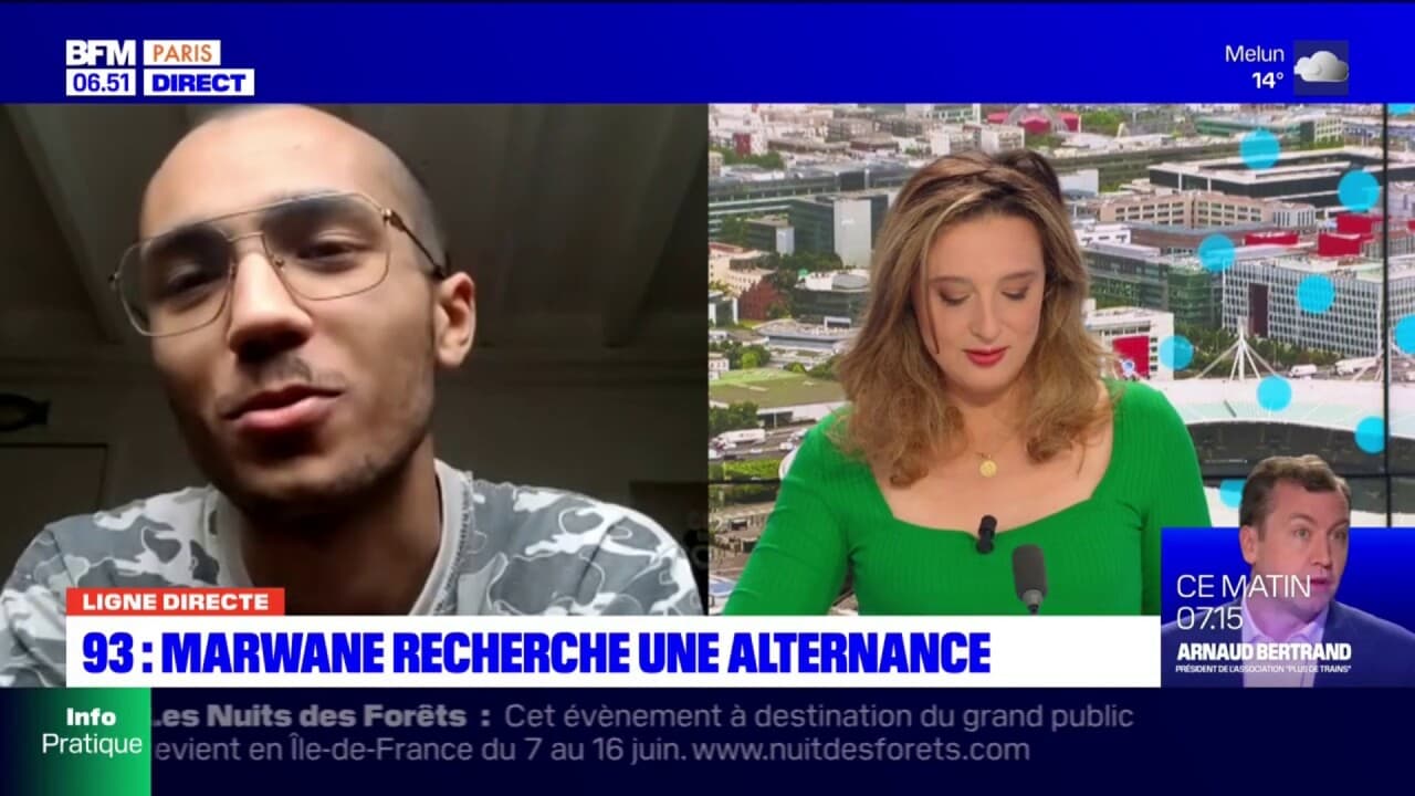 Ligne directe: Marwane, habitant du Val d'Oise, cherche une alternance en sécurité santé au travail