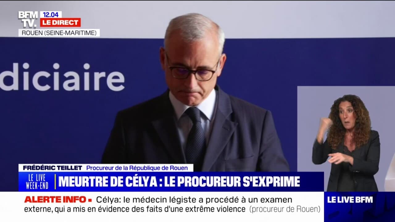 Mort de Célya: le suspect "s'est laissé interpeller sans heurt", rapporte le procureur de la ...