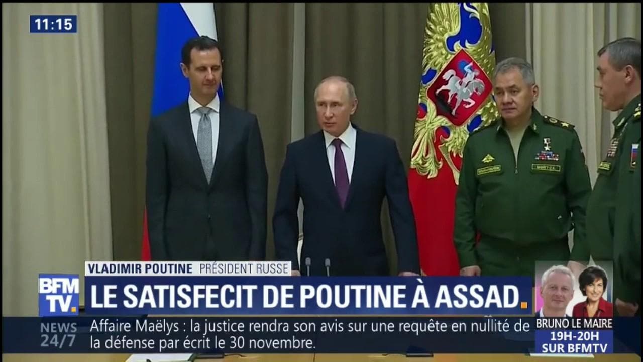 Aux côté d'al-Assad, Poutine estime que "la Syrie a été sauvée grâce ...