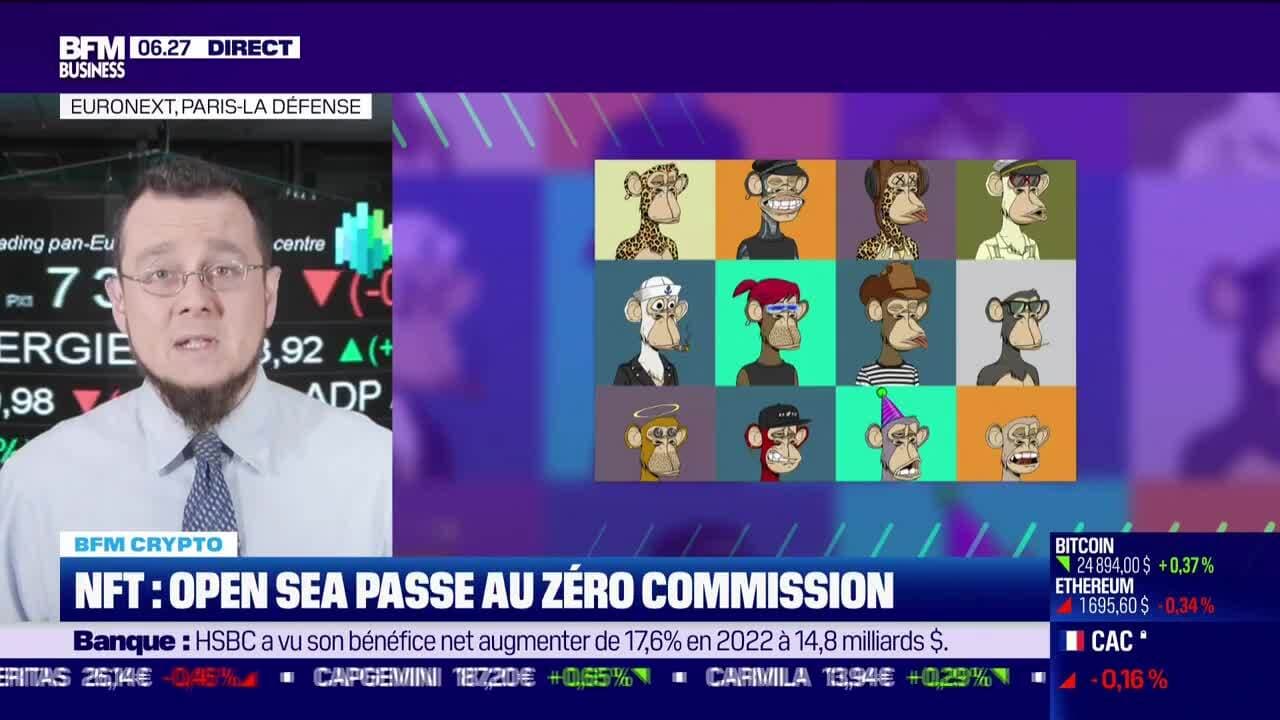 BFM Crypto: NFT, OpenSea passe au zéro commission - 21/02