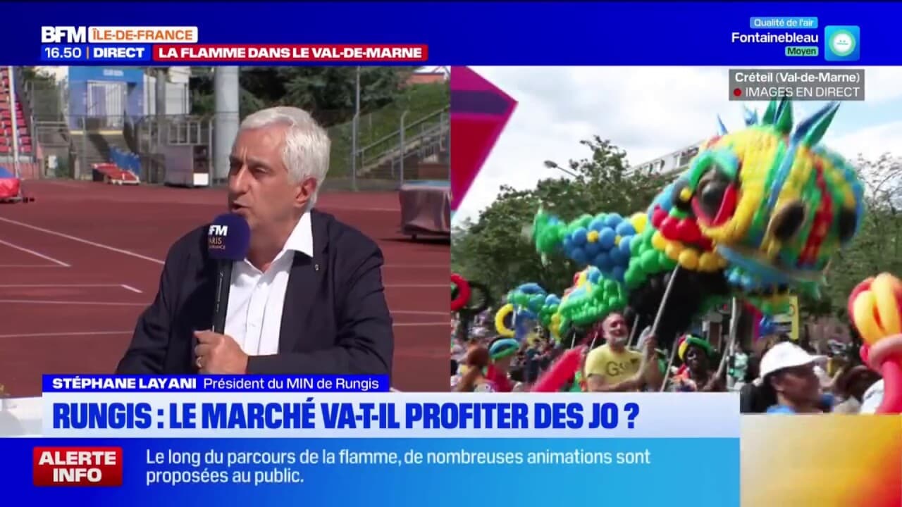JO 2024: le PDG du Min de Rungis a porté la flamme olympique