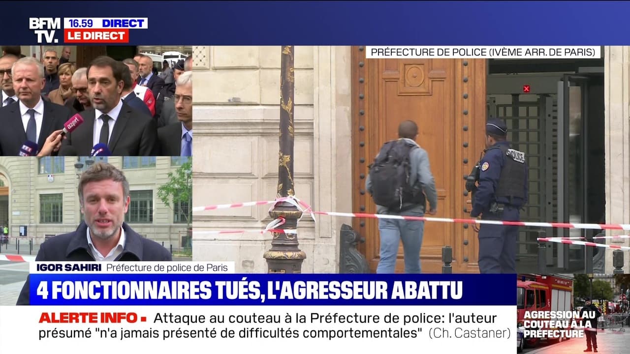 Attaque au couteau à la Préfecture de police de Paris: quatre ...