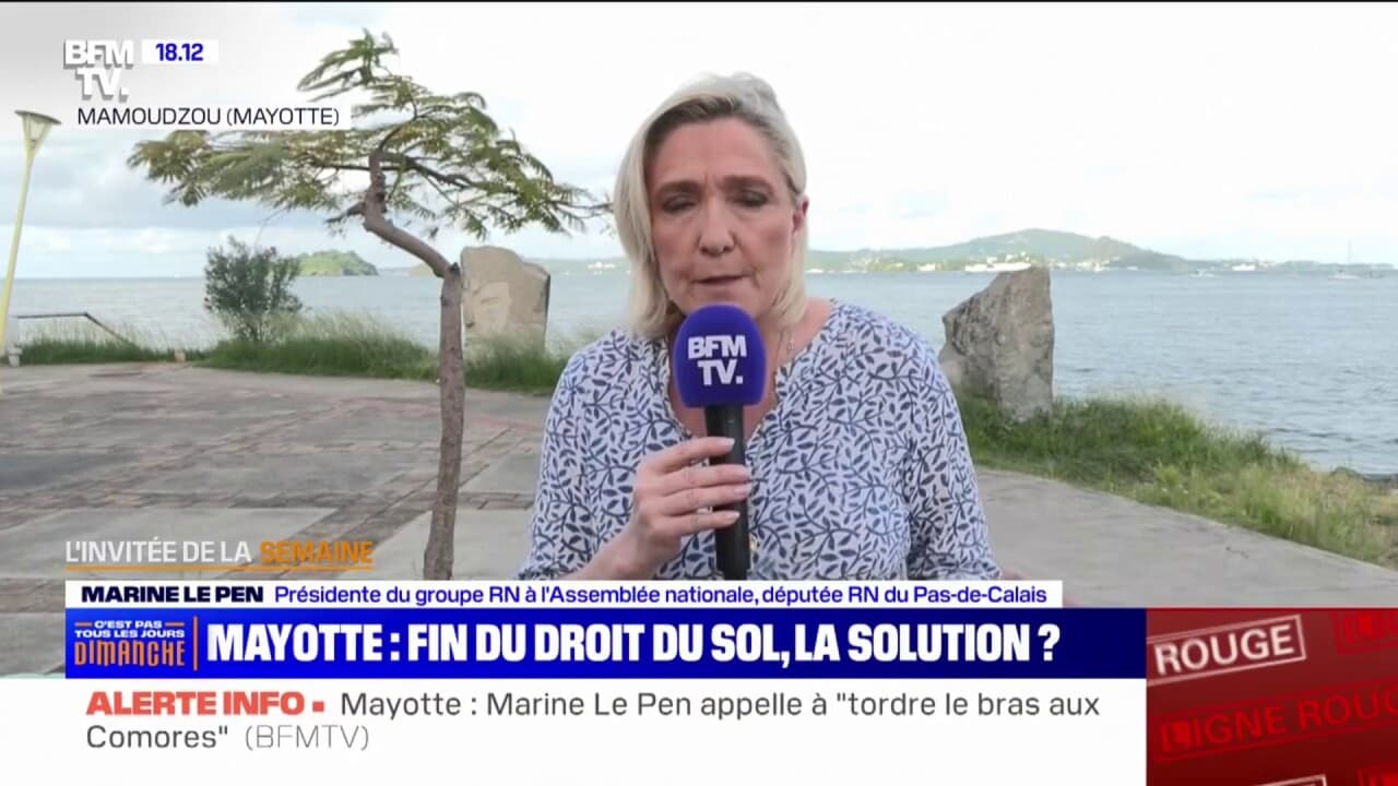 Marine Le Pen: "Le droit du sol devrait être supprimé dans toute la France (...) la nationalité ...
