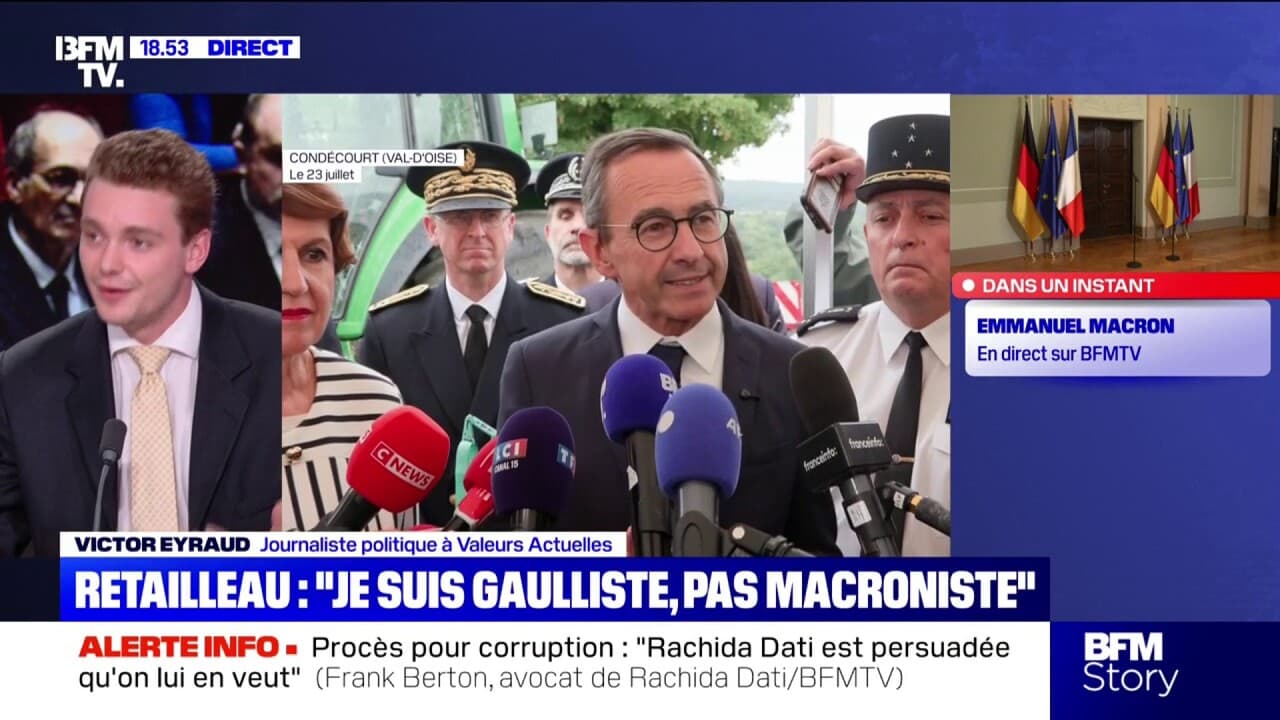 Propos de Bruno Retailleau: "Le premier qui a dit qu'il n'y avait plus de macronisme, c'est ...