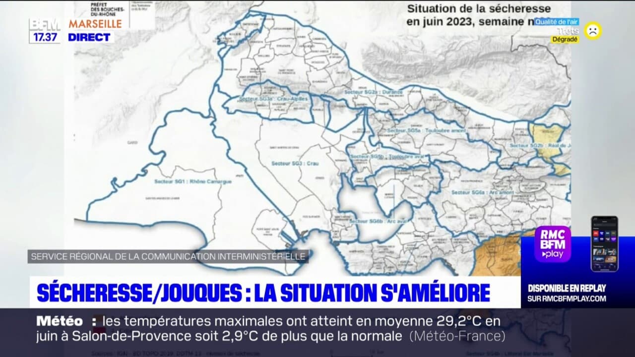 Sécheresse: la situation s'améliore pour le Réal de Jouques Sécheresse: la situation s'améliore pour le Réal de Jouques
