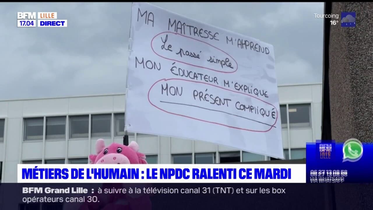 Nord et Pas-de-Calais : les métiers de l'humain manifestent pour de ...