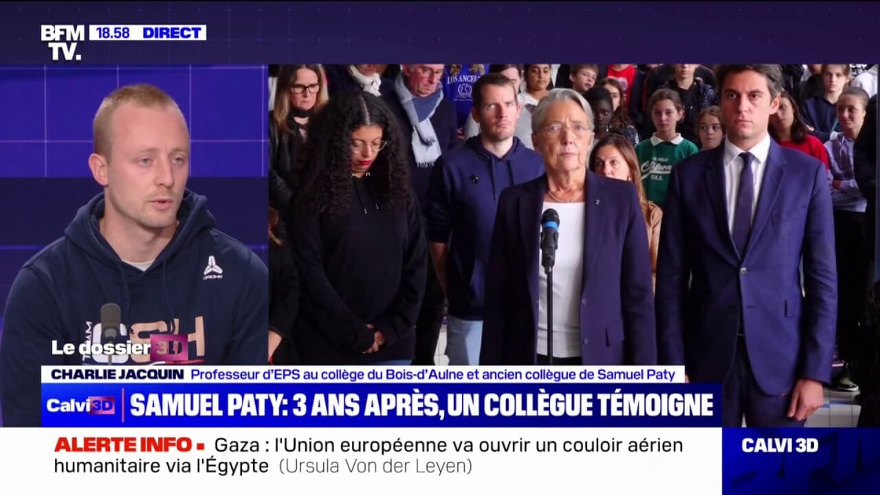 Hommage à Samuel Paty: "On sent beaucoup d'émotion aujourd'hui ...