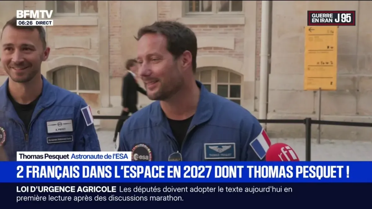Thomas Pesquet rejoindra Sophie Adenot dans l'ISS en 2027 à l'occasion ...