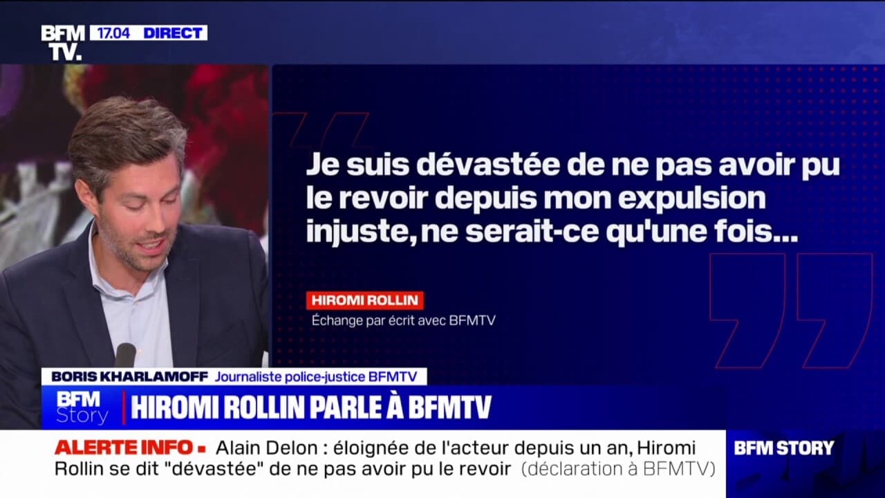Mort d'Alain Delon: Hiromi Rollin "dévastée" de ne pas avoir pu le ...