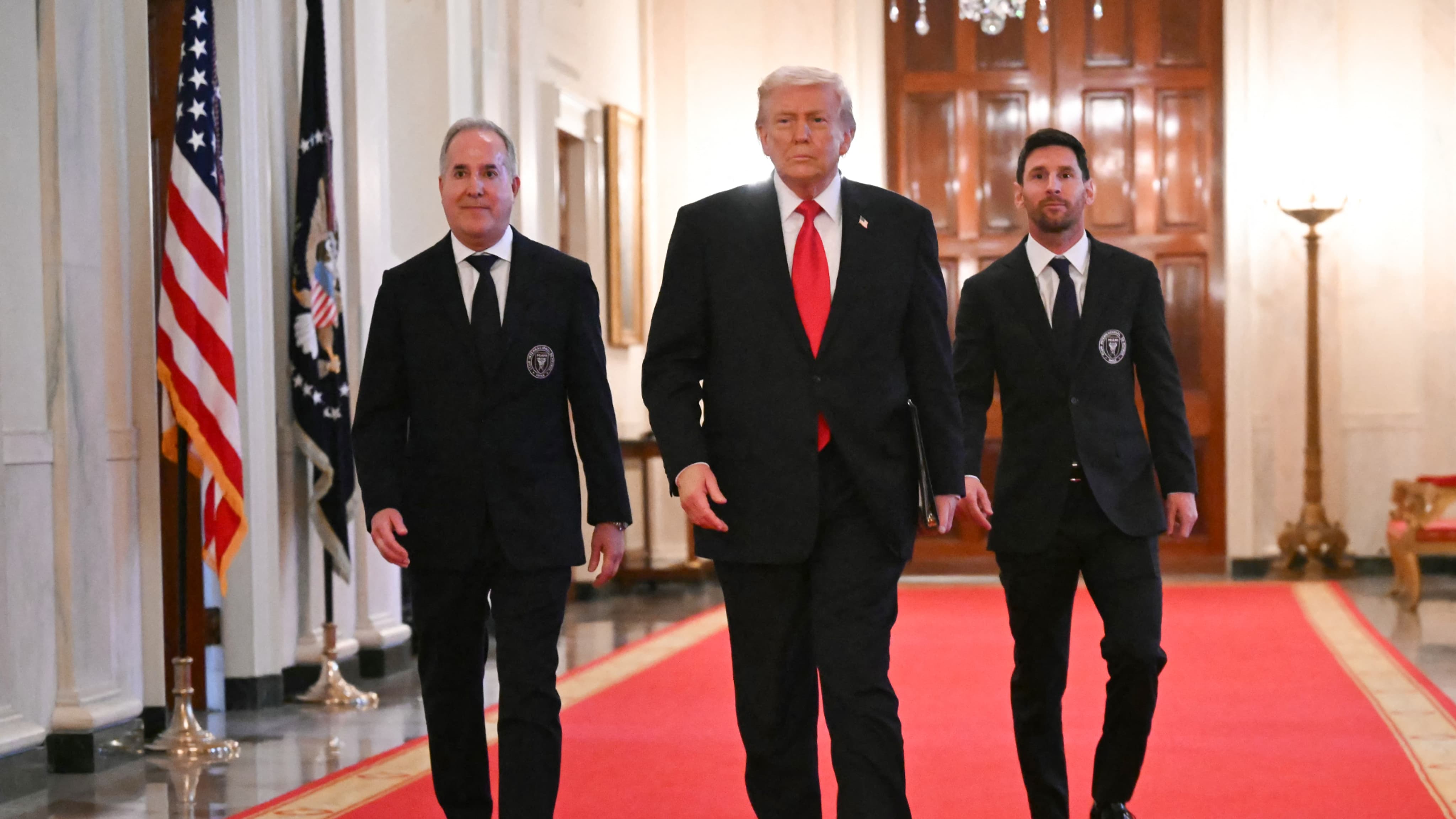 "Leo, tu es venu et tu as gagné": Donald Trump a reçu Messi et l’Inter ...