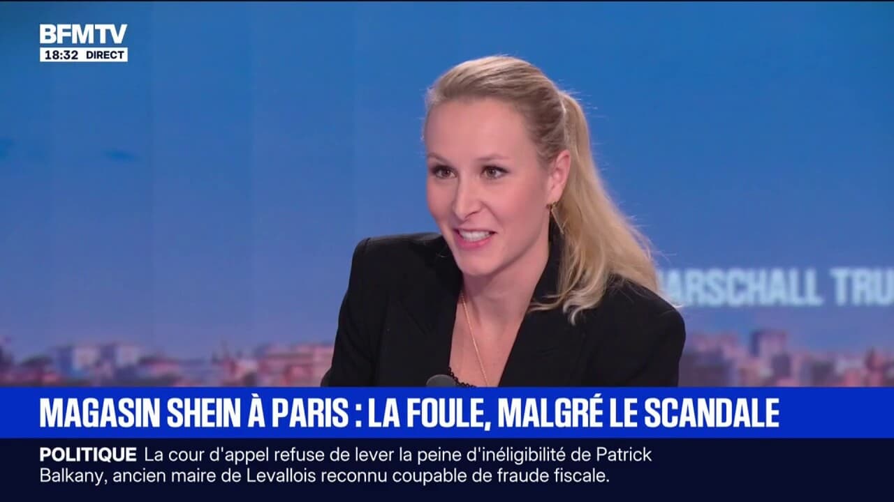 Marion Maréchal sur Shein: "À partir du moment où nos réglementations ...