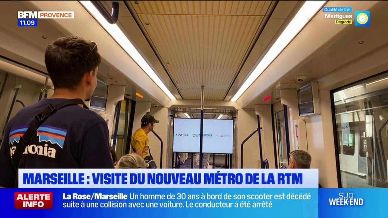 Journées du patrimoine: visite du nouveau métro de la RTM à Marseille