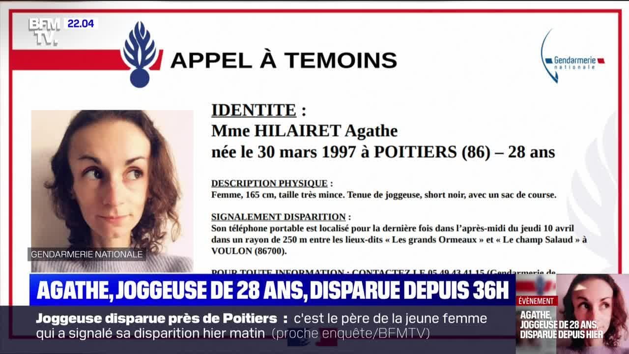 Vienne : Agathe, joggeuse de 28 ans, disparue depuis 36 heures - 11/04