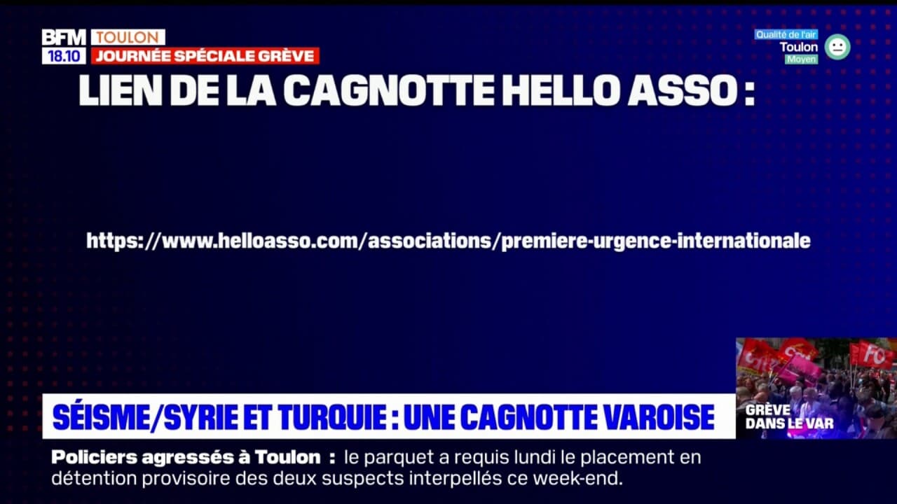 Var: une association ouvre une cagnotte pour les victimes des séismes en Turquie et en Syrie