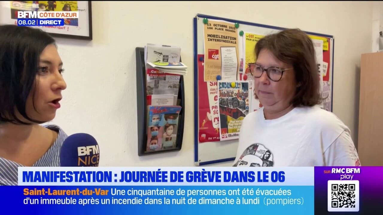 Alpes-Maritimes: une journée de grève se tient ce mardi 1er octobre ...