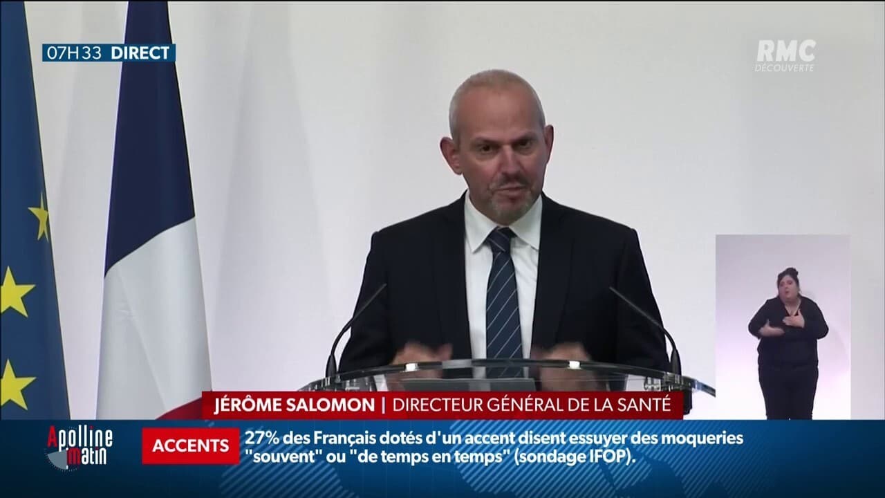 Jérôme Salomon, directeur général de la Santé, annonce que le ...