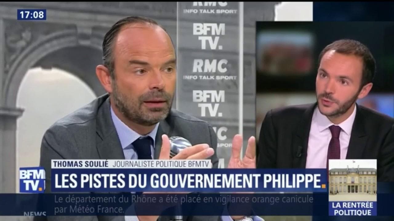Edouard Philippe a-t-il réussi sa rentrée ce matin sur BFMTV ? Thomas ...