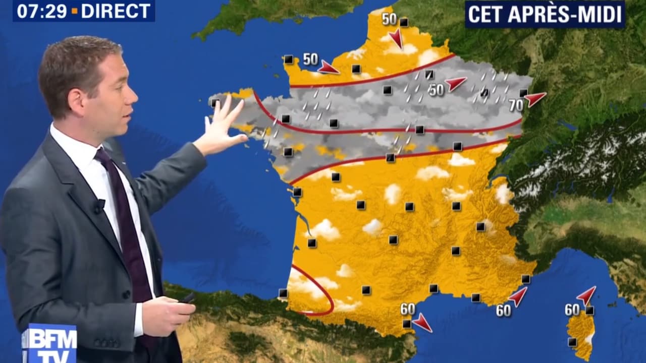 Météo: temps humide sur le nord, estival dans le sud