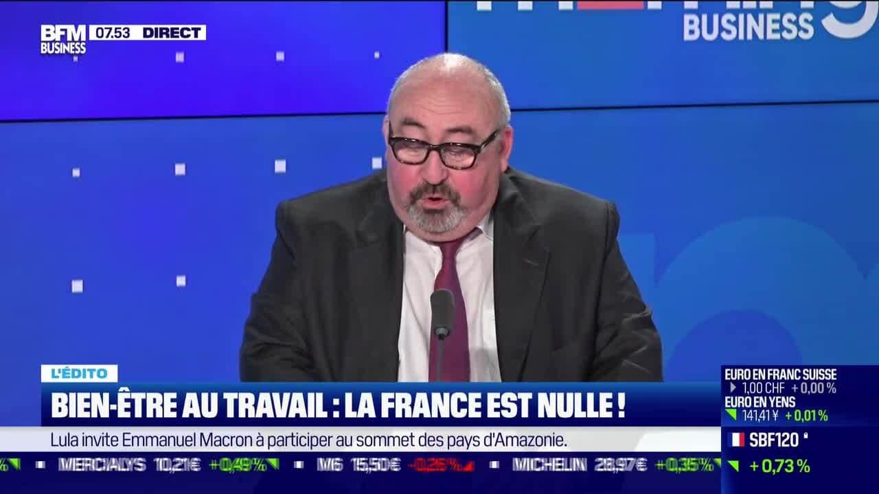 Emmanuel Lechypre : Bien-être au travail, la France est nulle ! - 27/01