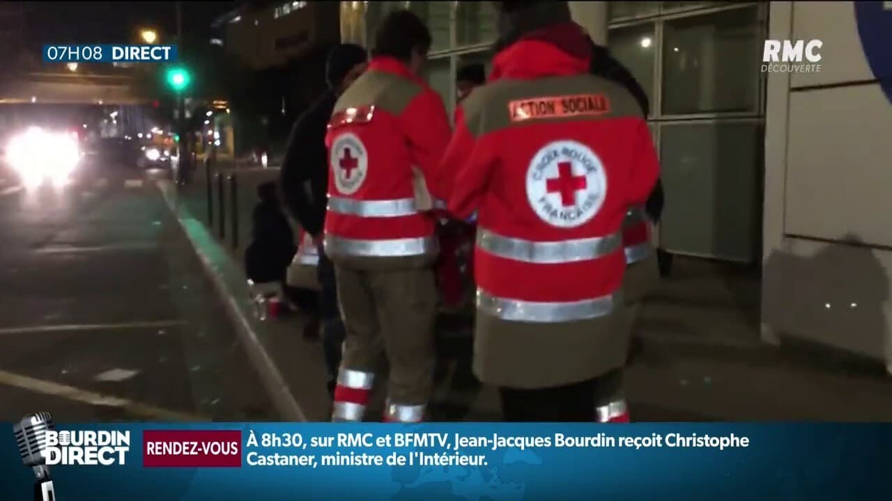 La Croix Rouge au plus près des SDF à l'approche de la tempête Gabriel