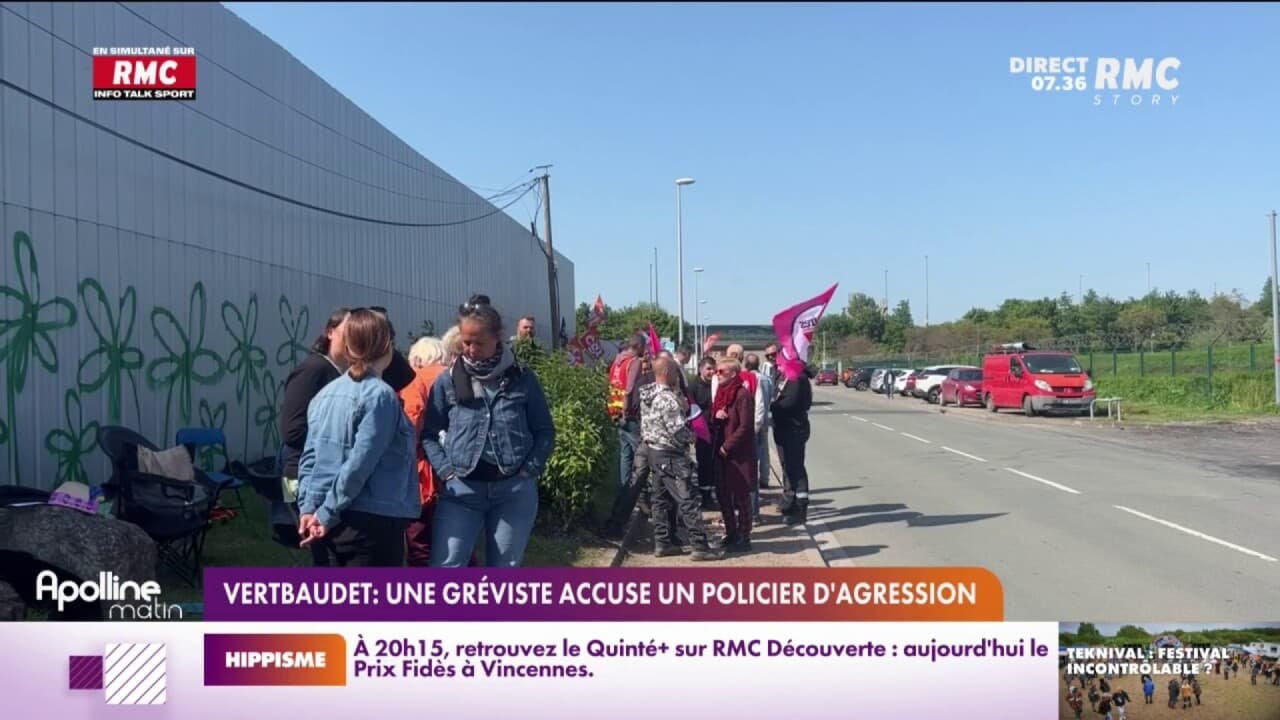 Vertbaudet: une gréviste accuse un policier d'agression