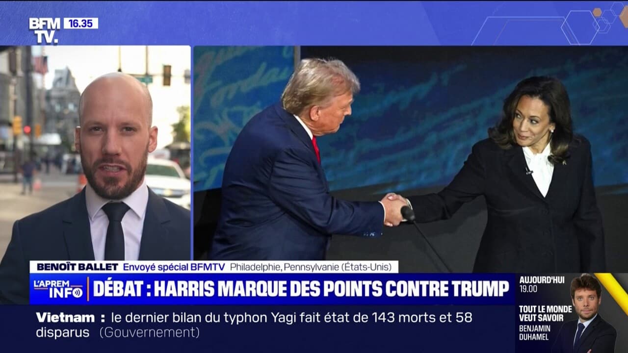 Débat Trump/Harris: la candidate démocrate l'emporte dans les sondages