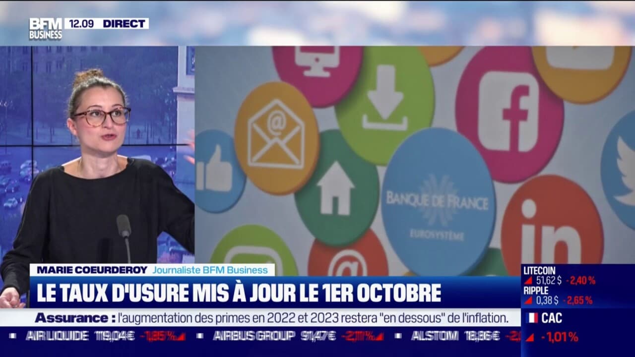 Le taux d’usure mis à jour le 1er octobre