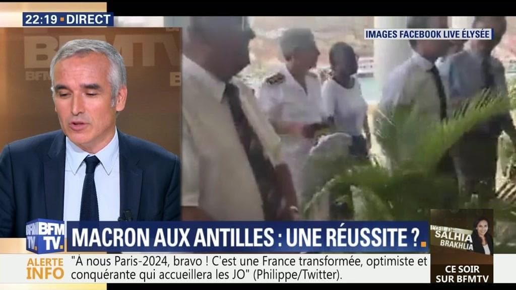Macron aux Antilles: opération réussie
