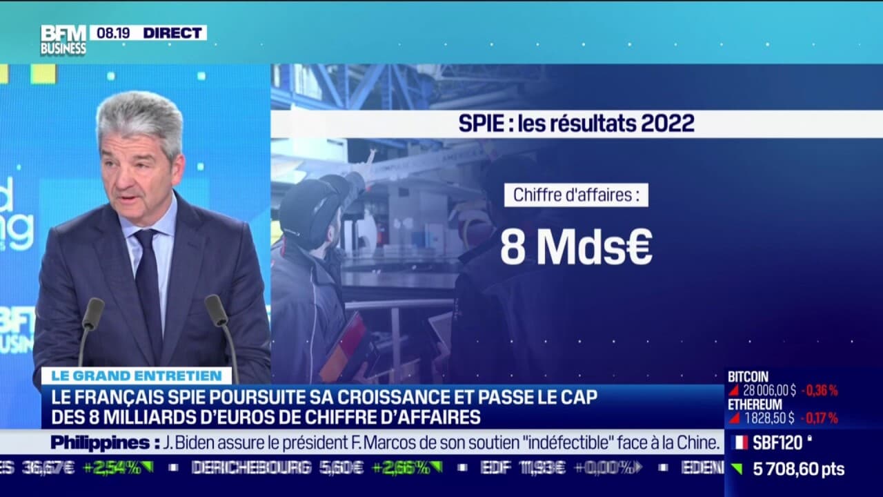 SPIE poursuit sa croissance et passe le cap des 8 milliards d'euros de ...