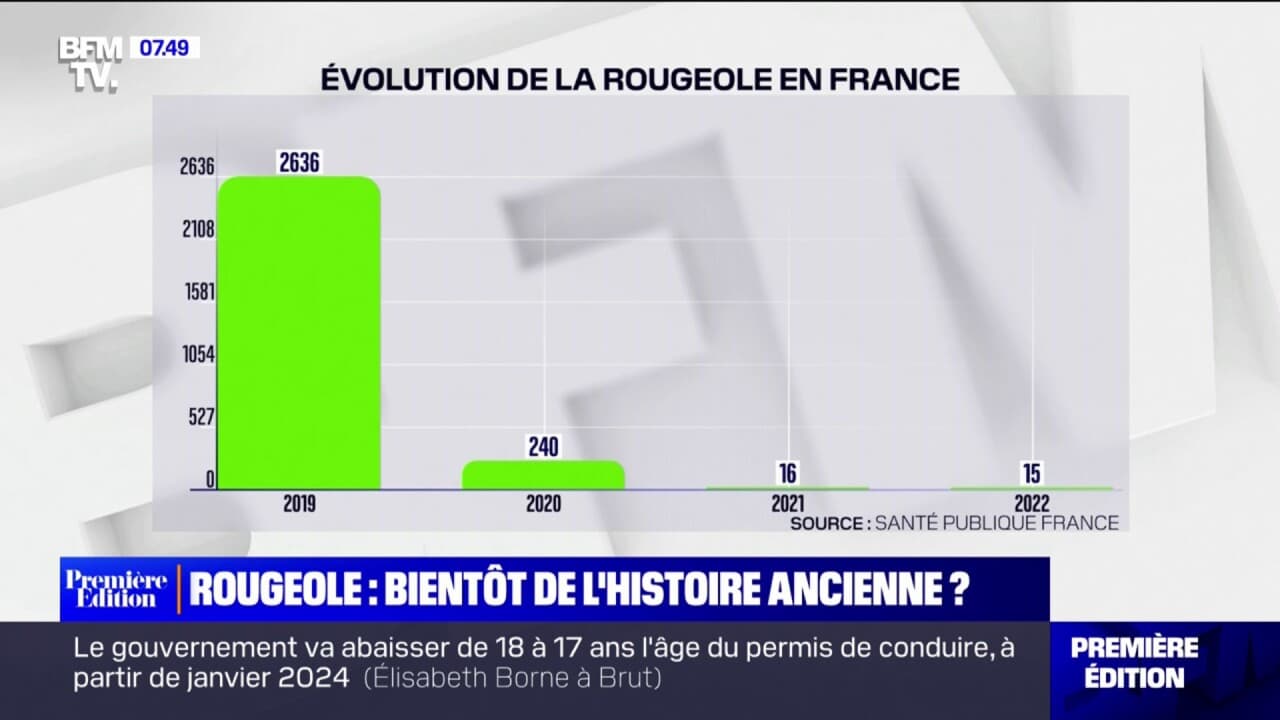 Les cas de rougeole ont drastiquement baissé en France depuis la ...