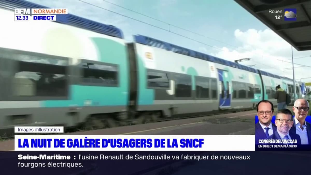 Normandie: la nuit de galère des voyageurs de la ligne de train entre ...