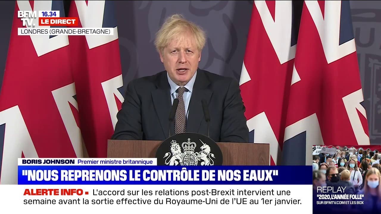 Boris Johnson annonce qu'il "n'y aura pas de droit de douane à partir ...