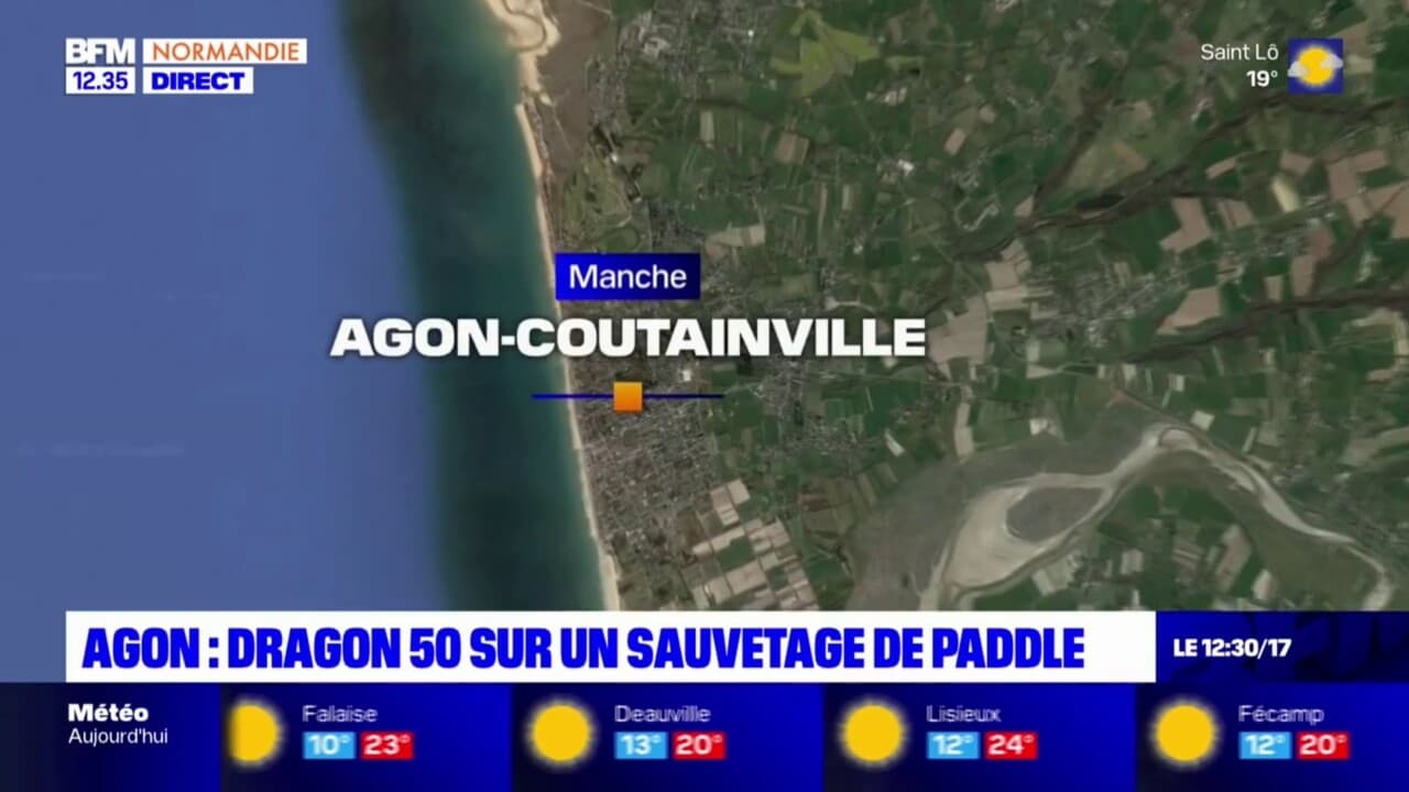 Agon: Dragon 50 sur un sauvetage de paddle