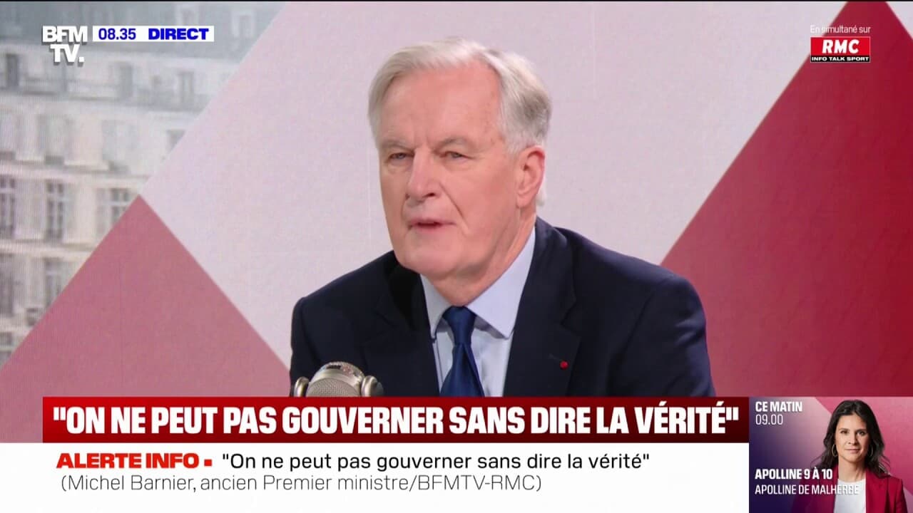 Michel Barnier, ancien Premier ministre: "On ne peut pas gouverner sans ...