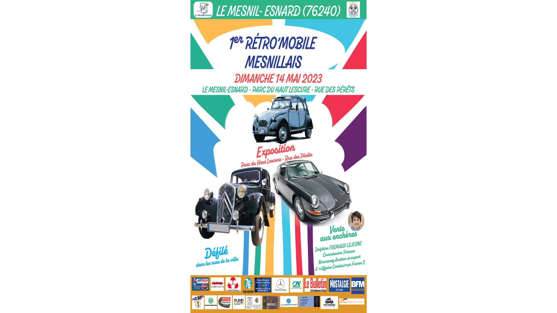 Rétro'mobile Mesnillais en partenariat avec BFM Normandie