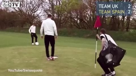Les stars de Manchester United se mettent au footgolf