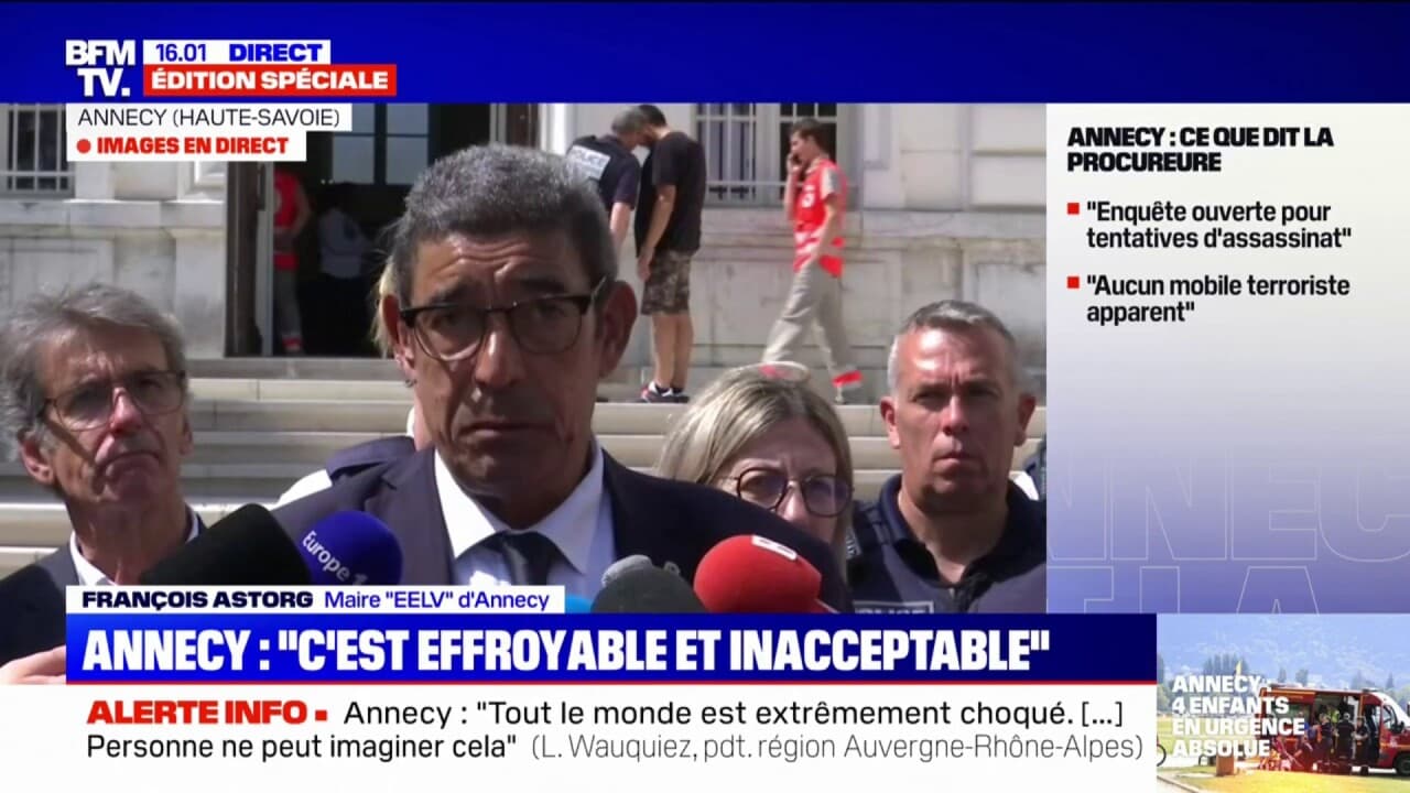 Attaque au couteau à Annecy: le maire annonce la mise en place "d'une ...