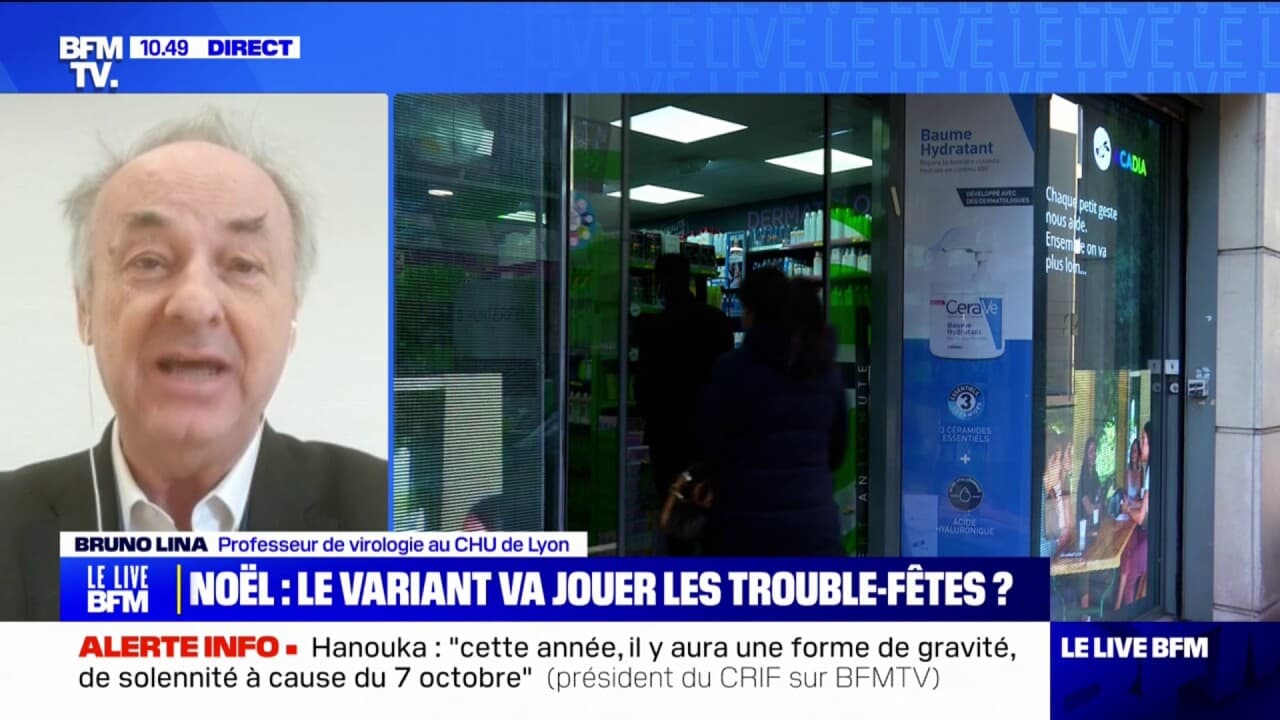 Bruno Lina, professeur de virologie au CHU de Lyon, sur le variant du ...